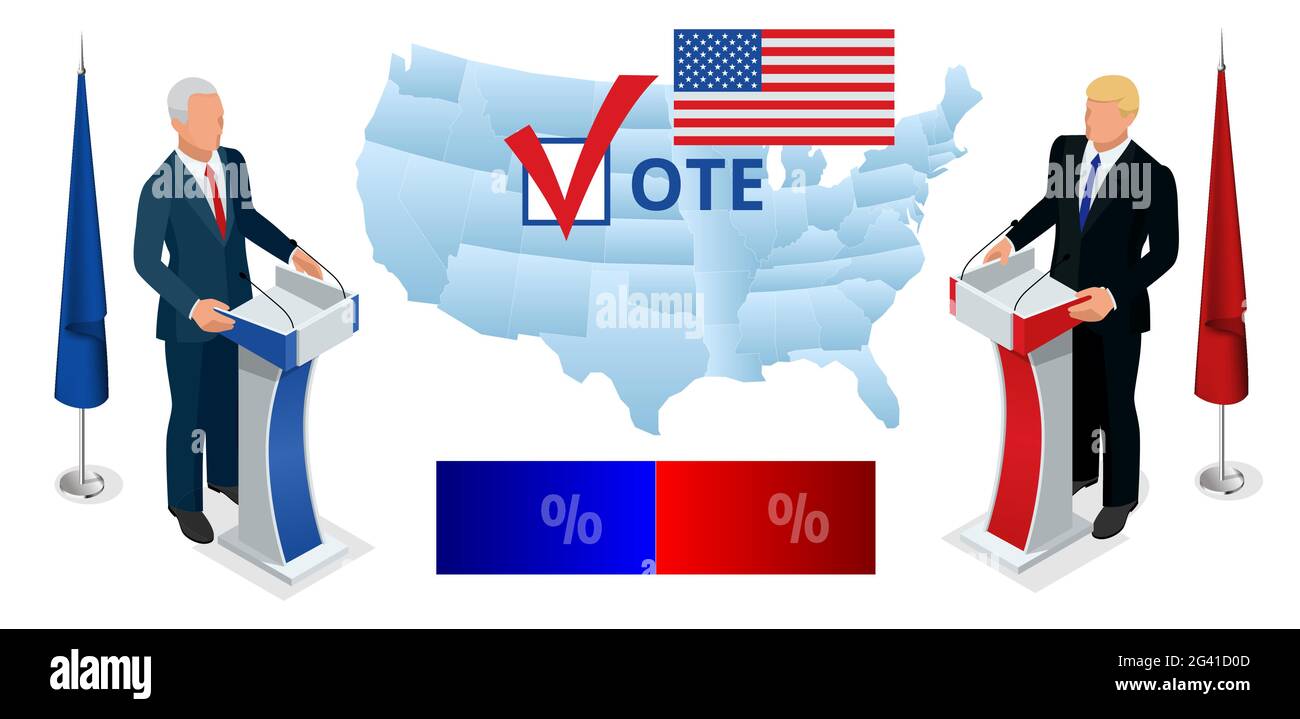 Election day. Usa debate of president voting 2020. Election voting ...