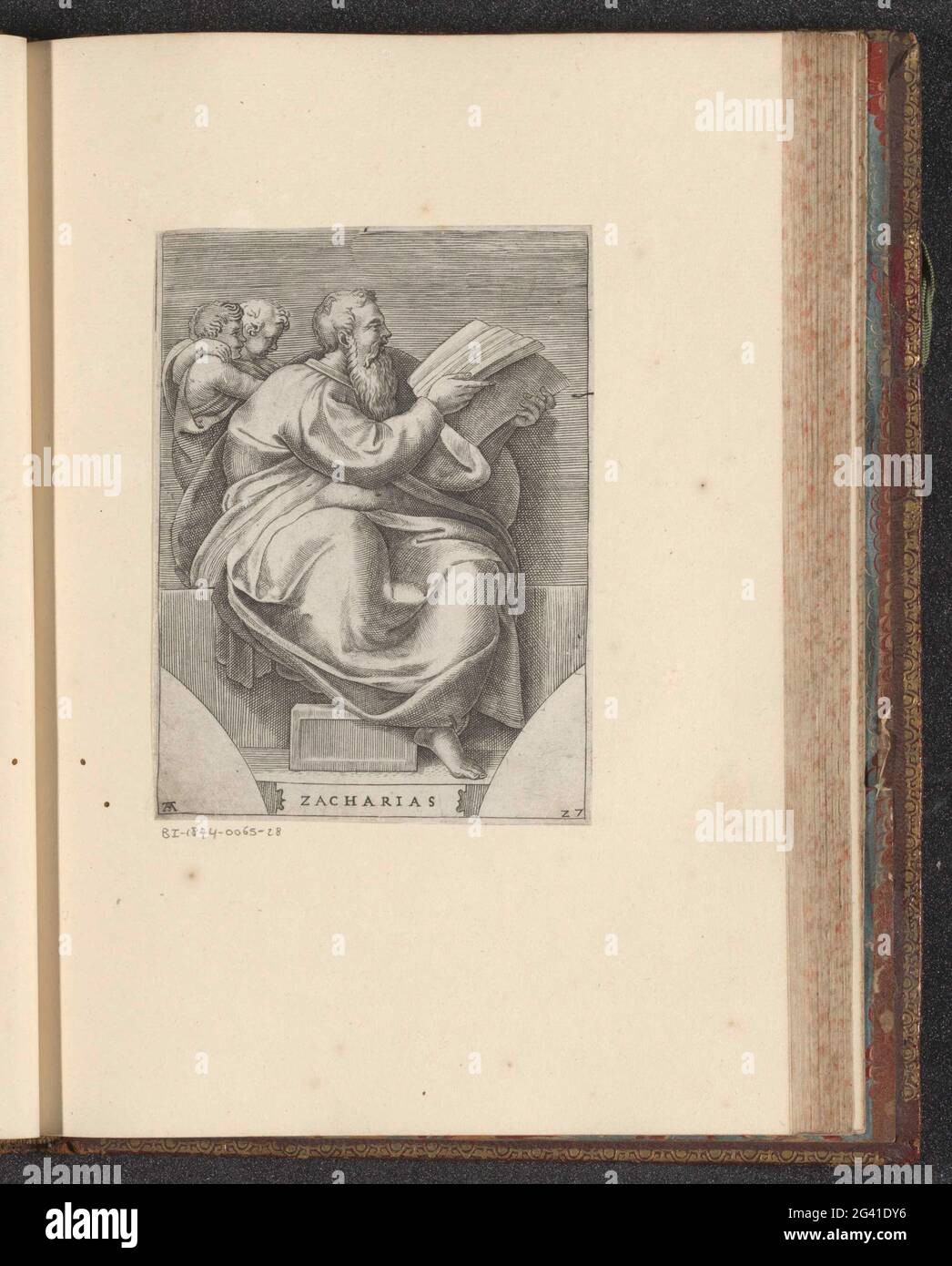 Prophet Zacharia; Zecharius; Paintings in the Sixtin Chapel. The ...