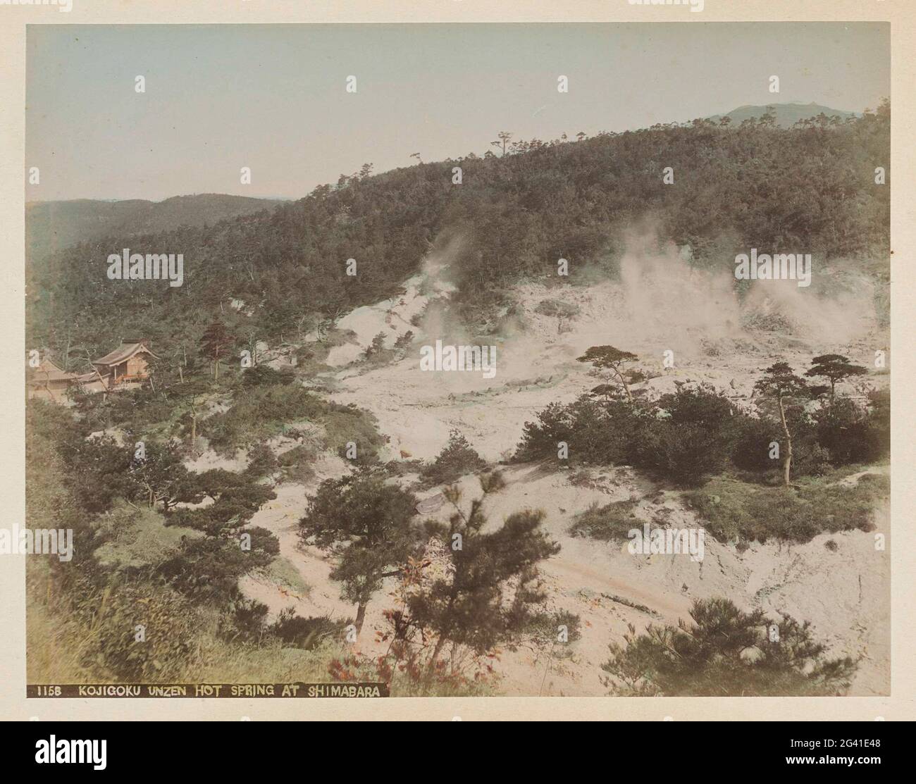 View of the hot springs of Kojigoku Unzen; Kojigoku Unzen Hot Spring at ...