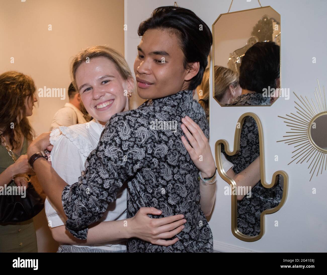 Paris : Birthday Party Fabienne Thibeault by model Jérémy Bellet Stock ...