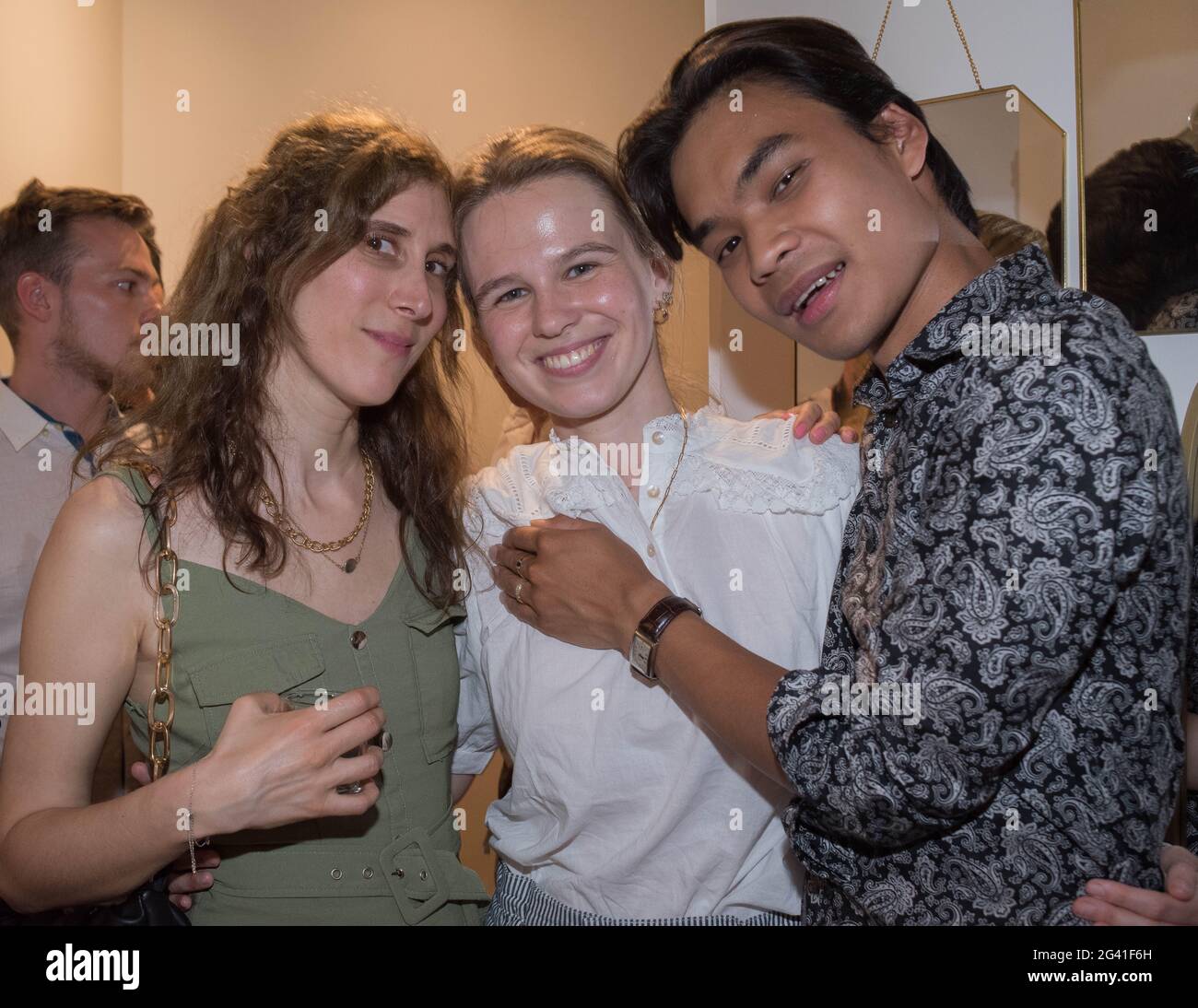 Paris : Birthday Party Fabienne Thibeault by model Jérémy Bellet Stock ...