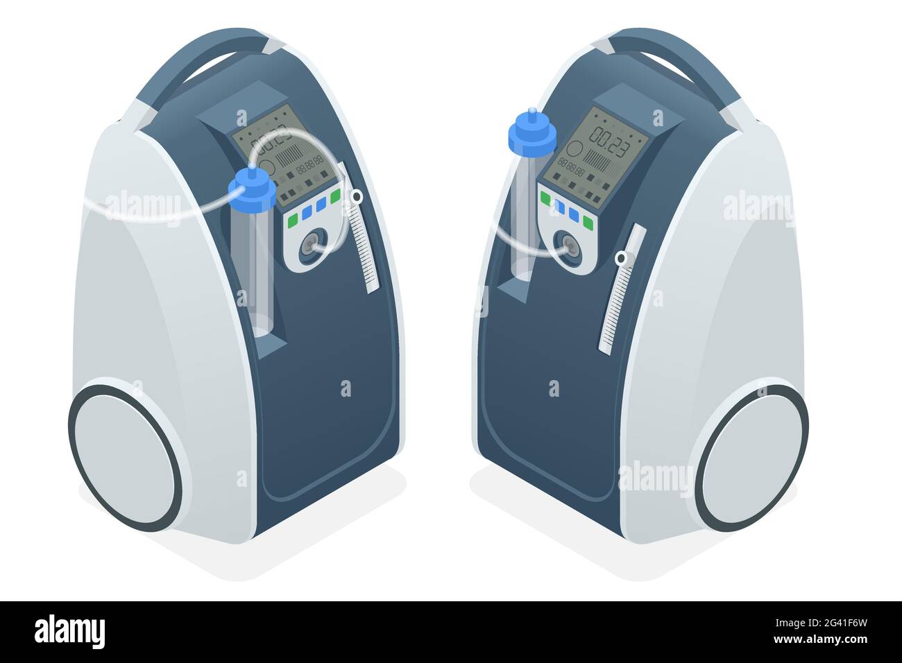 Isometric Home Medical Oxygen Concentrator. Medical oxygen ...
