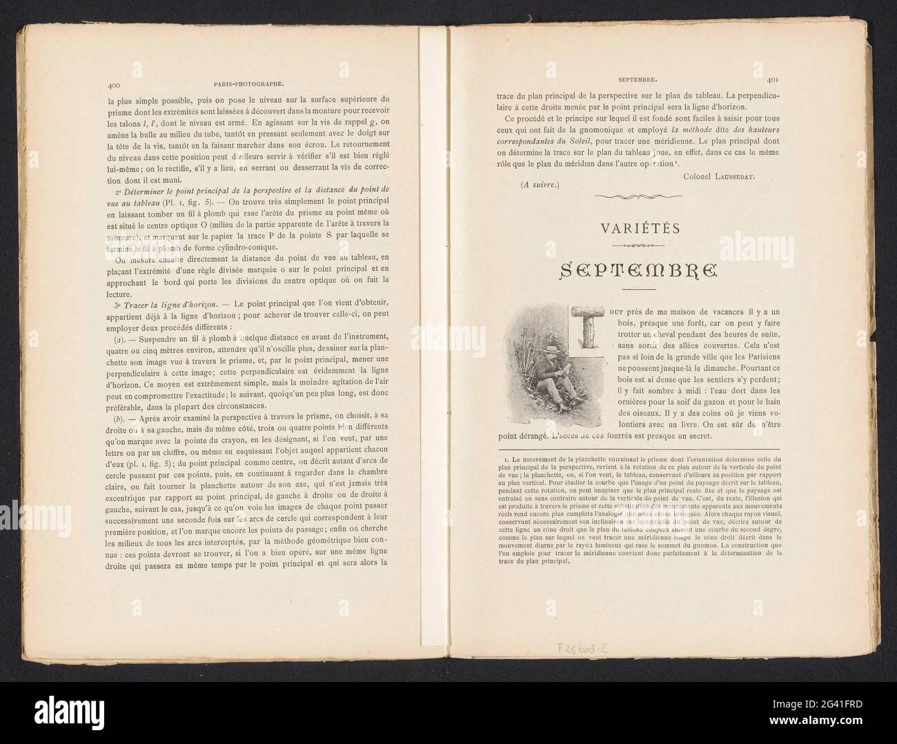 Photo production of a drawing, representing a seated man with a letter ...