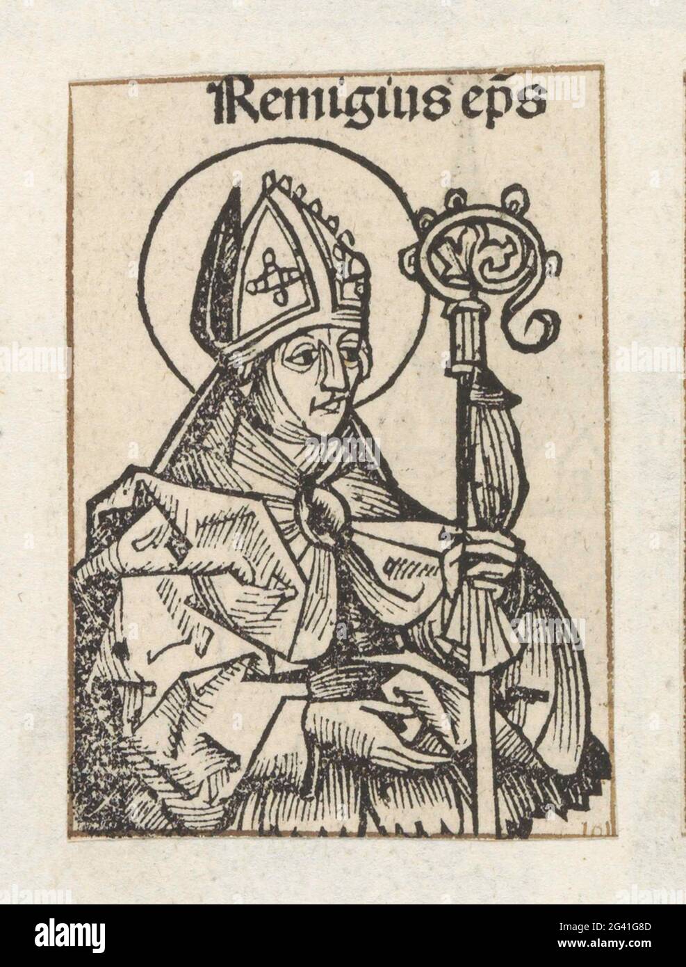 Remigius van Reims; Remigius EP [ISCOPU] S; Liber chronicarum. A flower ...