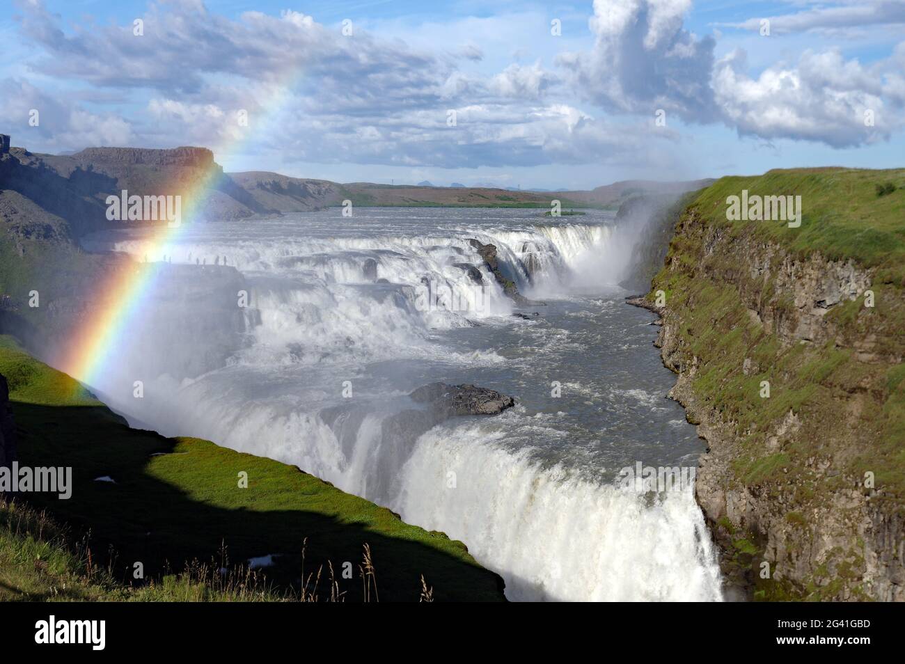 The waterfall Gullfoss Stock Photo - Alamy