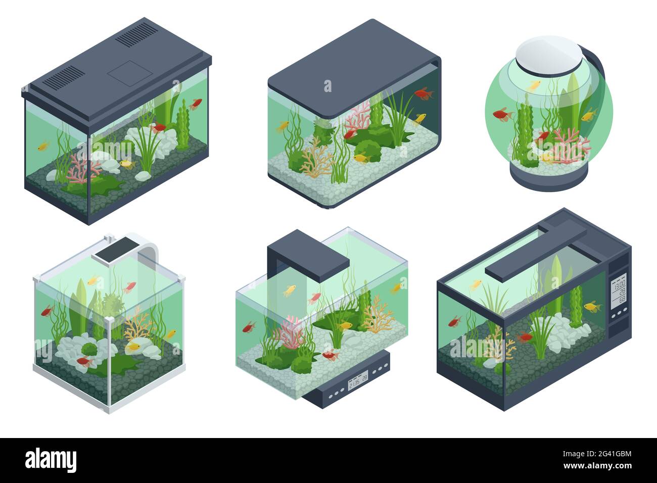 Planted tank Stock Vector Images - Alamy