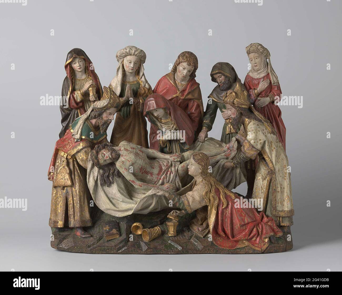 The Entombment. On a rocky, elongated soil opposite each other ...