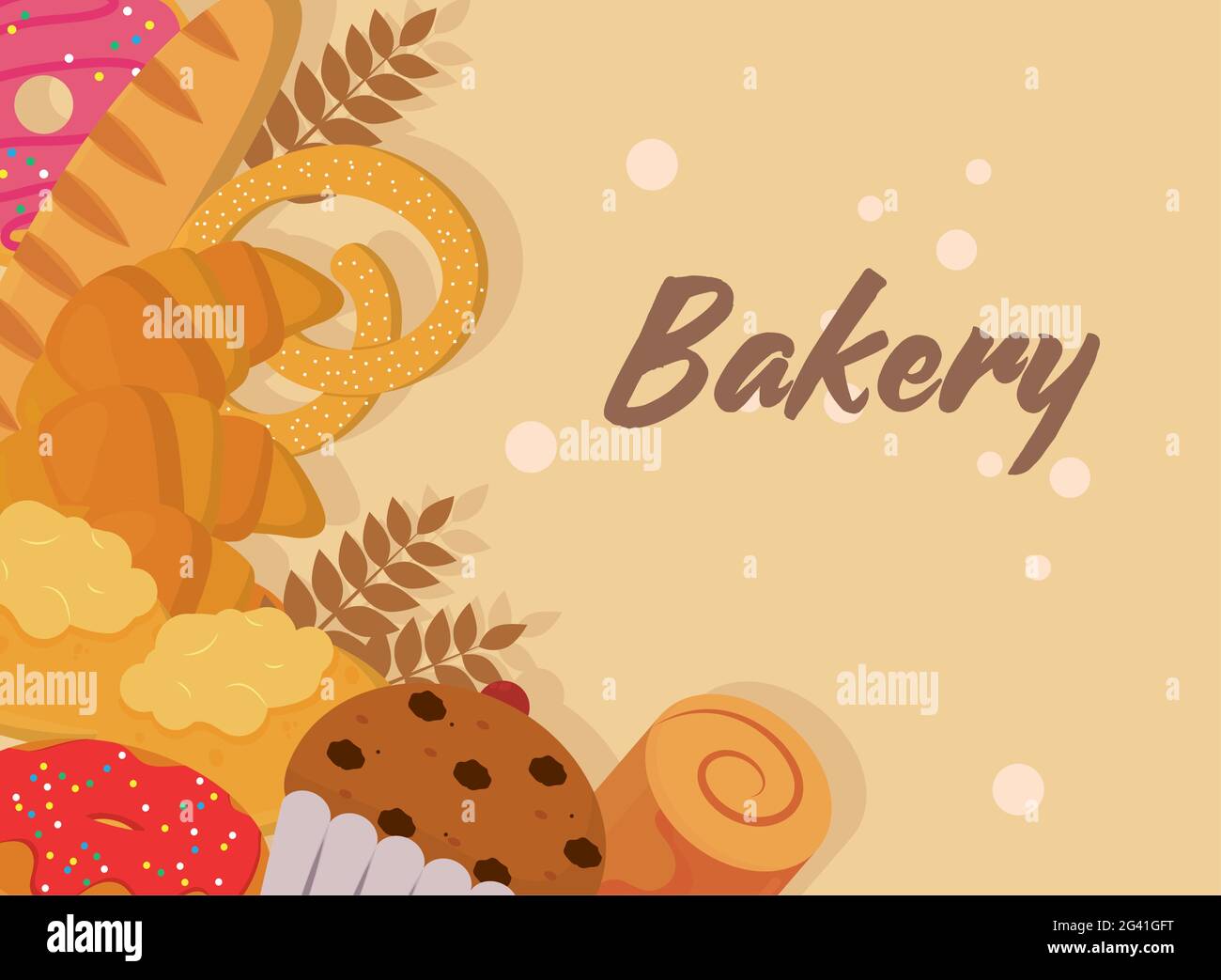 Bakery and sweet food symbol set Stock Vector Image & Art - Alamy