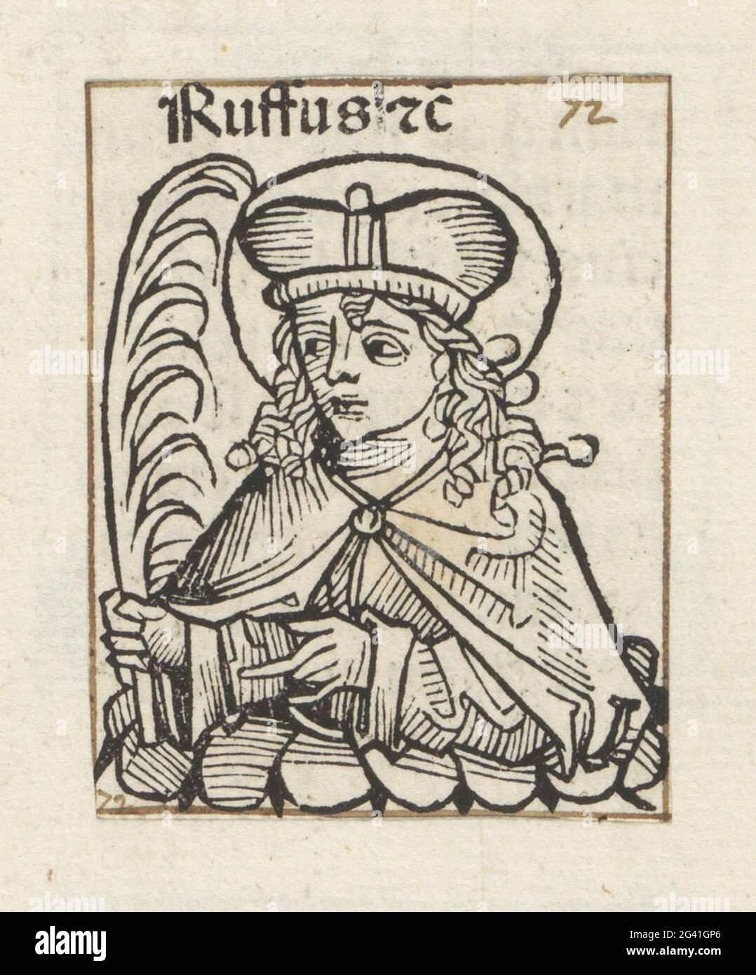 Holy Rufus; Ruffus; Liber chronicarum. A flower celk with a martyr. He ...