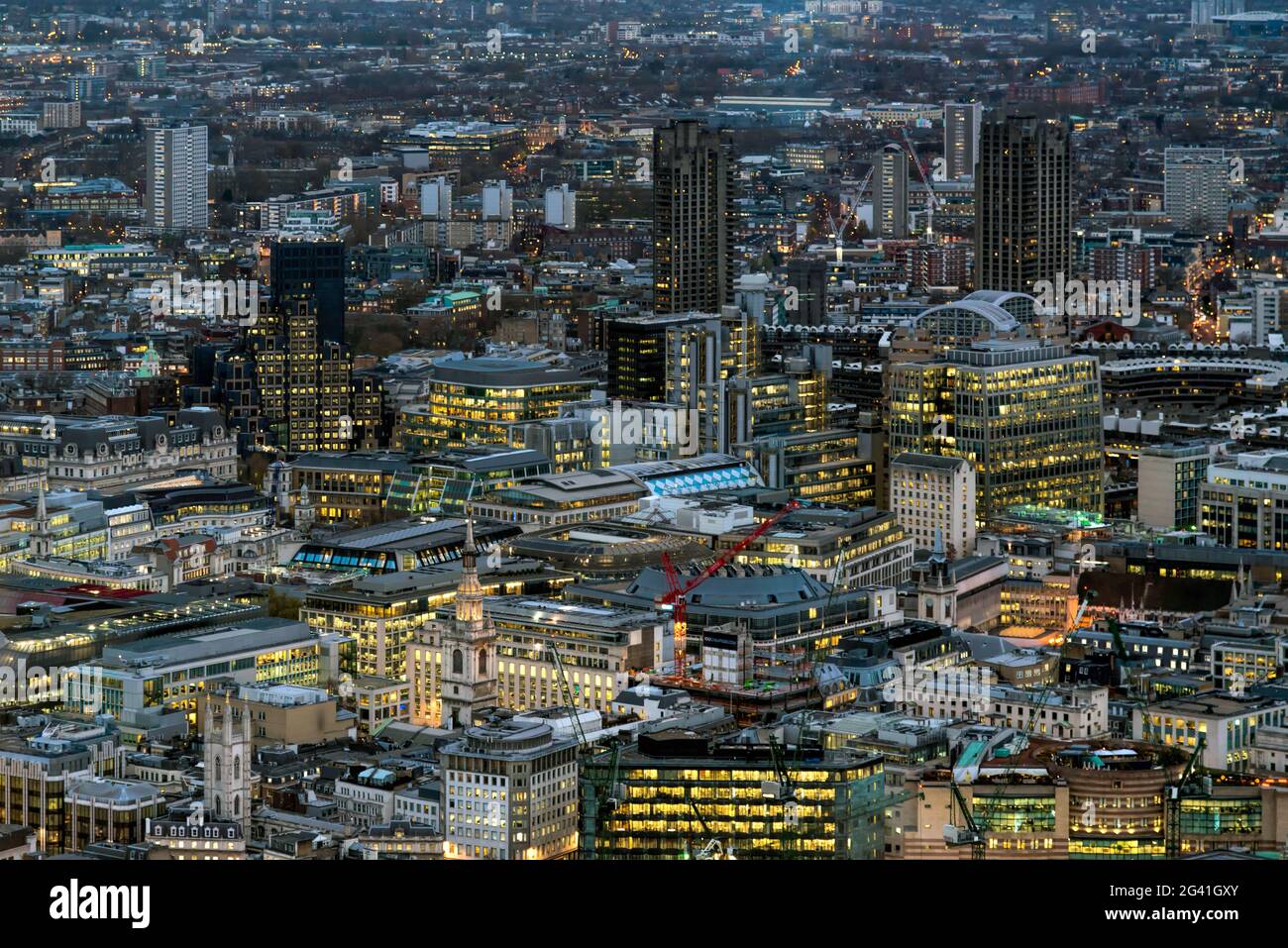Aerial view london shard tower hi-res stock photography and images - Alamy