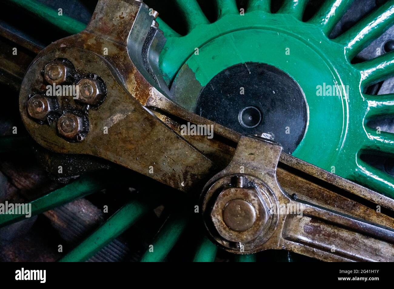 Train wheel spokes rails hi-res stock photography and images - Alamy