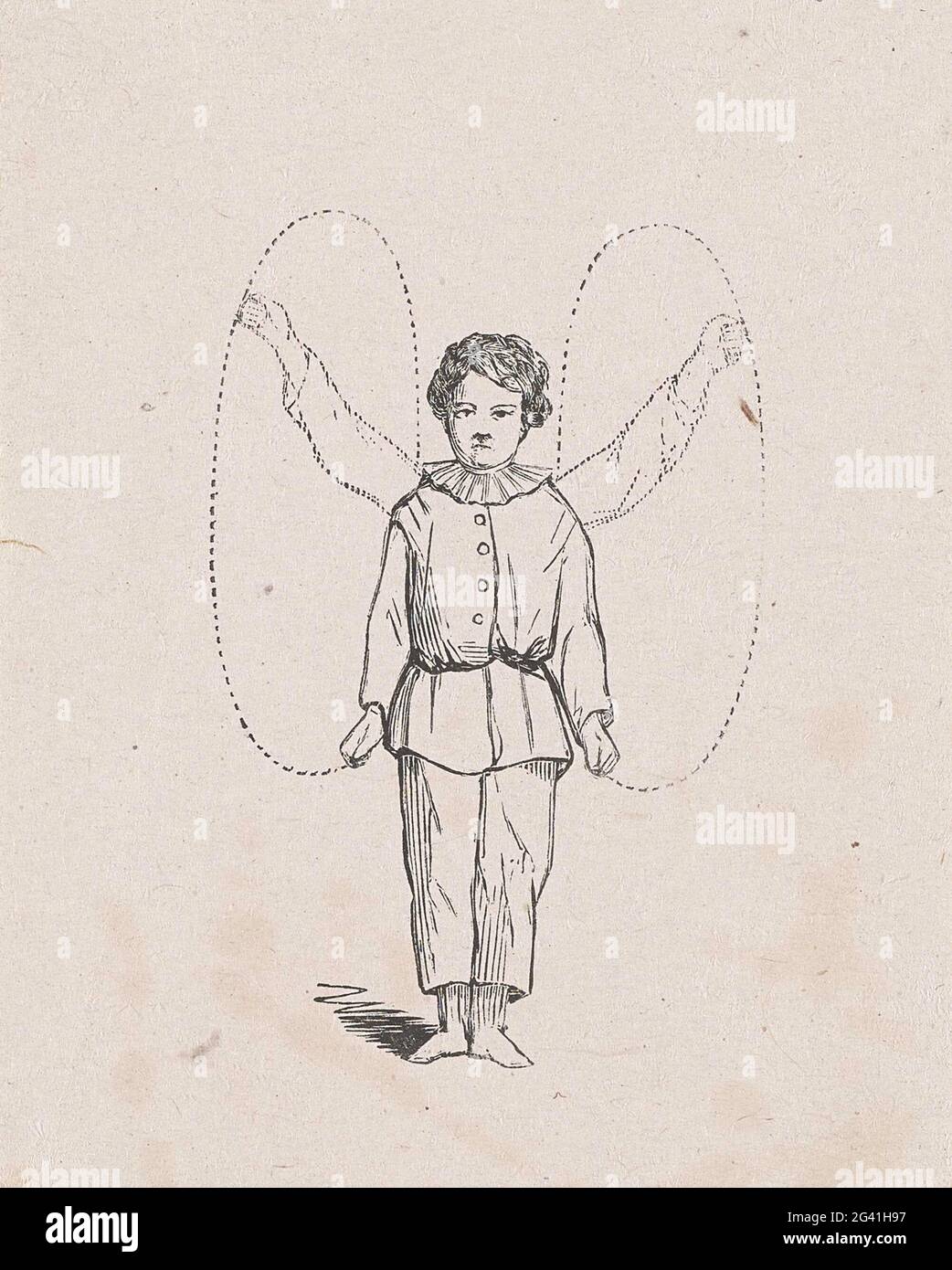 Boy waving his arms Stock Photo - Alamy