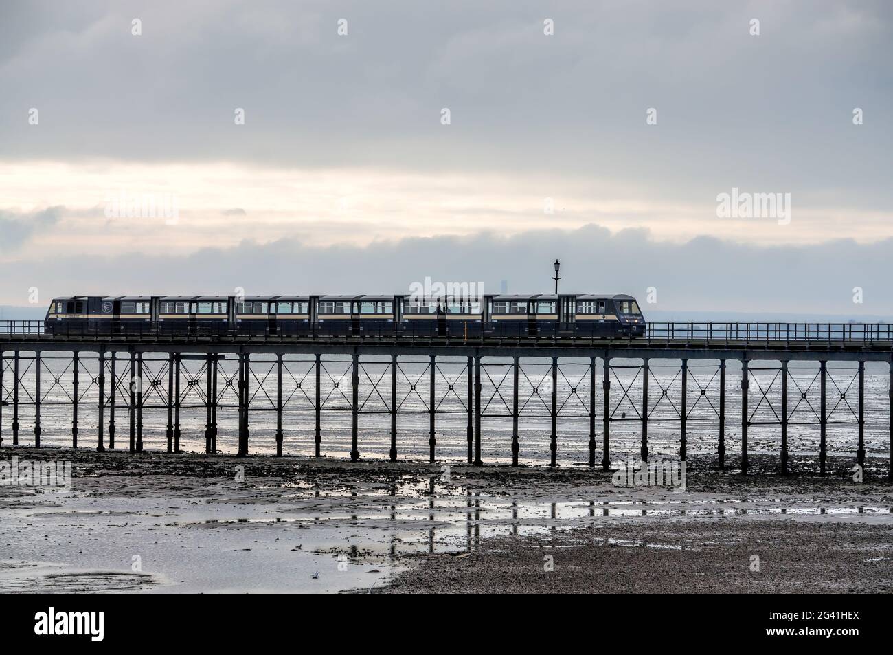 Southend pier train hi-res stock photography and images - Alamy