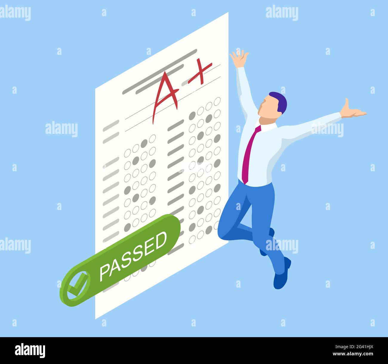 Bubble answer sheet for standardized test Stock Vector Images - Alamy