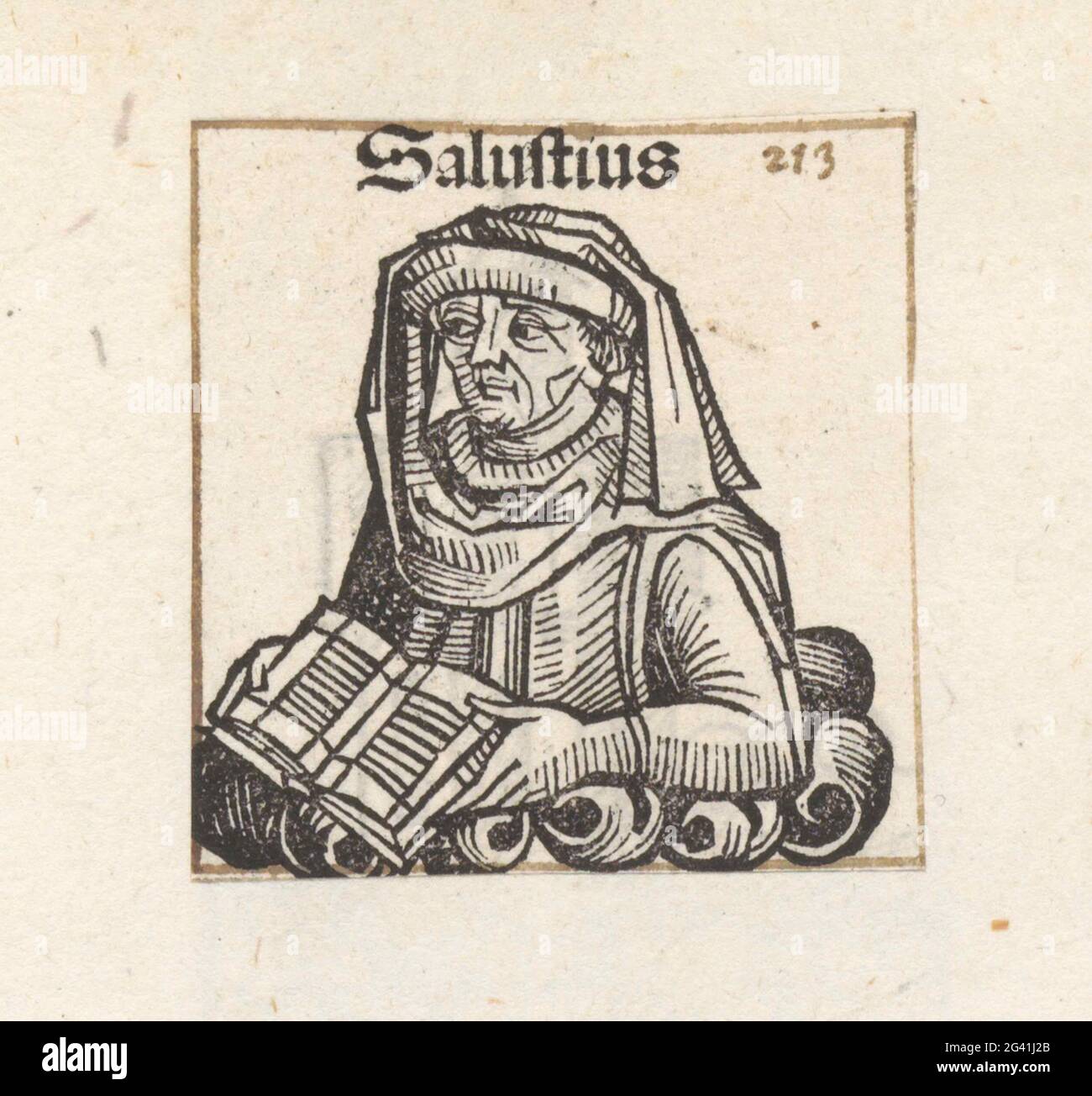 Gaius Salustius Crispus; Salustius; Liber chronicarum. A flower celk ...