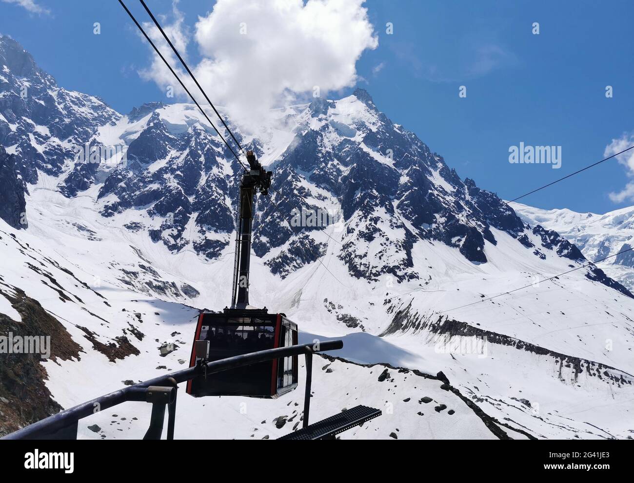 cable car in Chamonix Mont-Blanc France Europe Stock Photo - Alamy