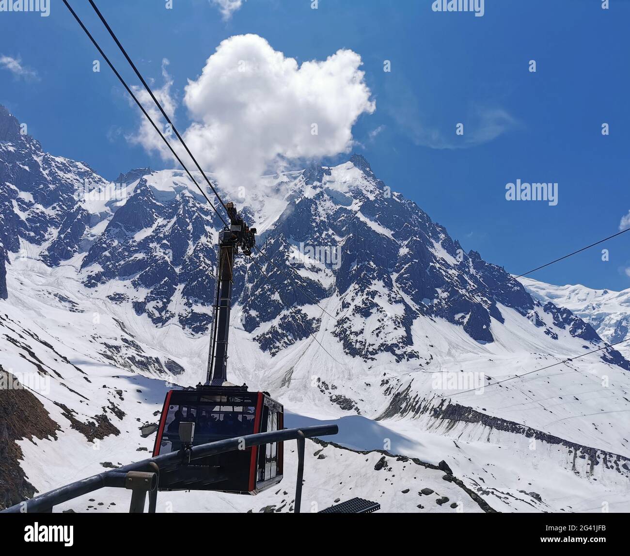 cable car in Chamonix Mont-Blanc France Europe Stock Photo - Alamy
