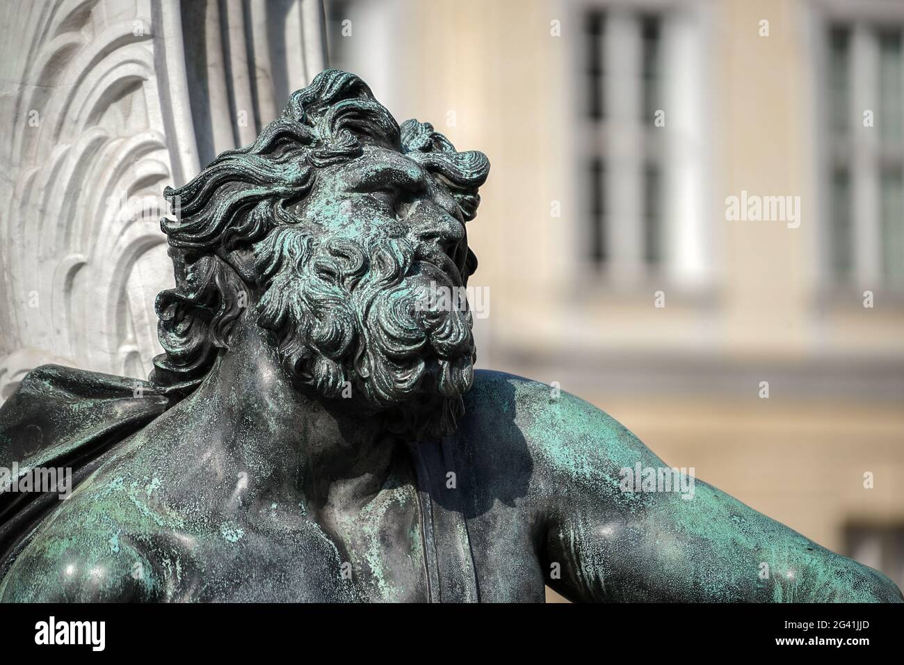 One of the four chained warriors at the base of King Frederic the Great ...