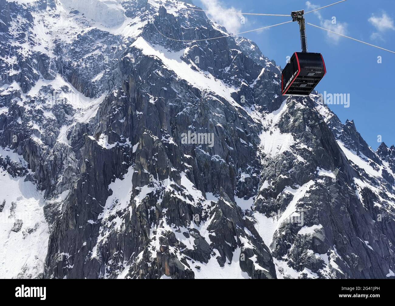 cable car in Chamonix Mont-Blanc France Europe Stock Photo - Alamy