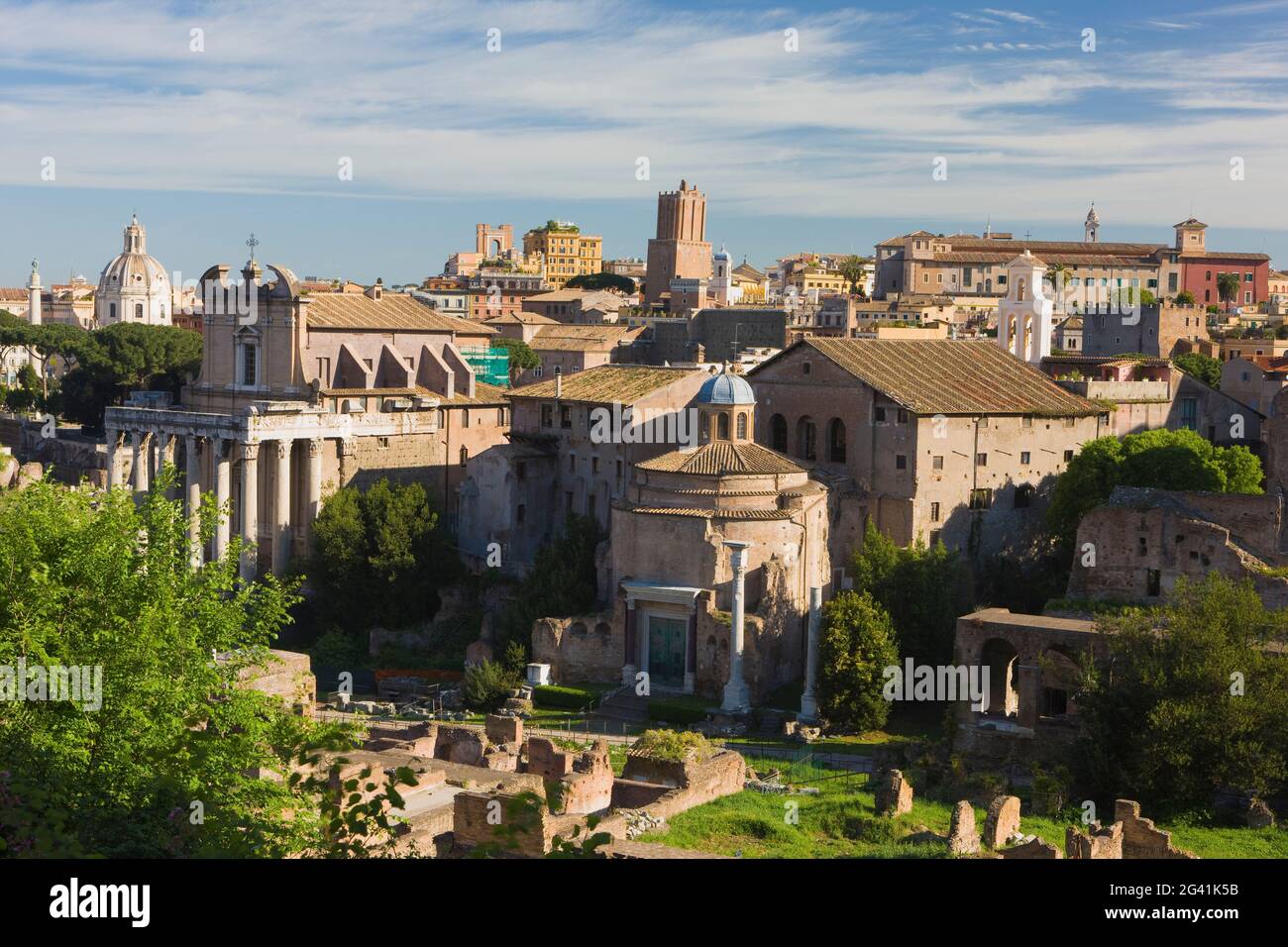 Overview of the Roman Forum, Rome, Italy Stock Photo - Alamy