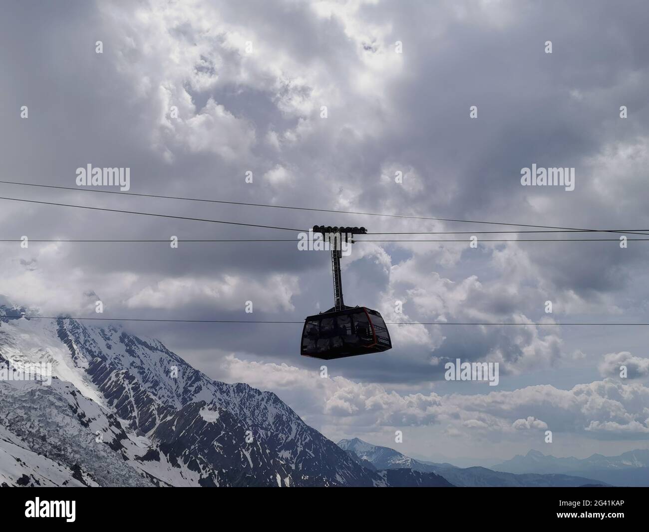 cable car in Chamonix Mont-Blanc France Europe Stock Photo - Alamy
