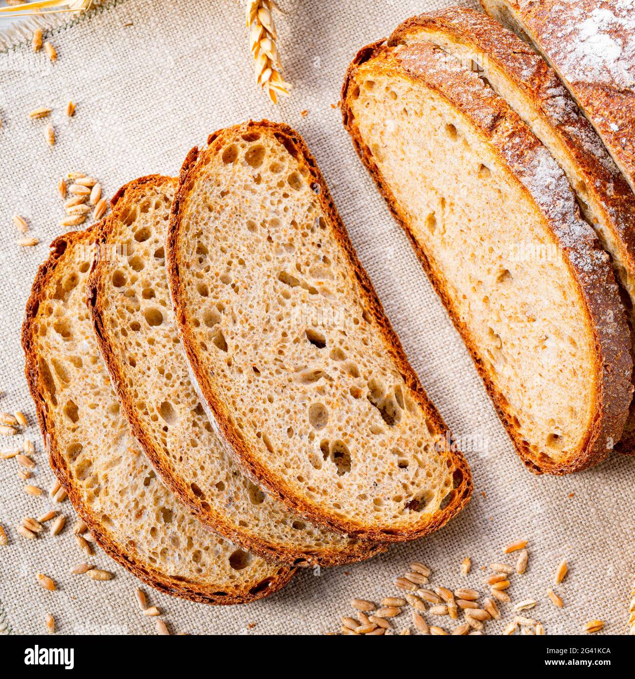 Delicious mixed rye bread, also called gray bread Stock Photo - Alamy