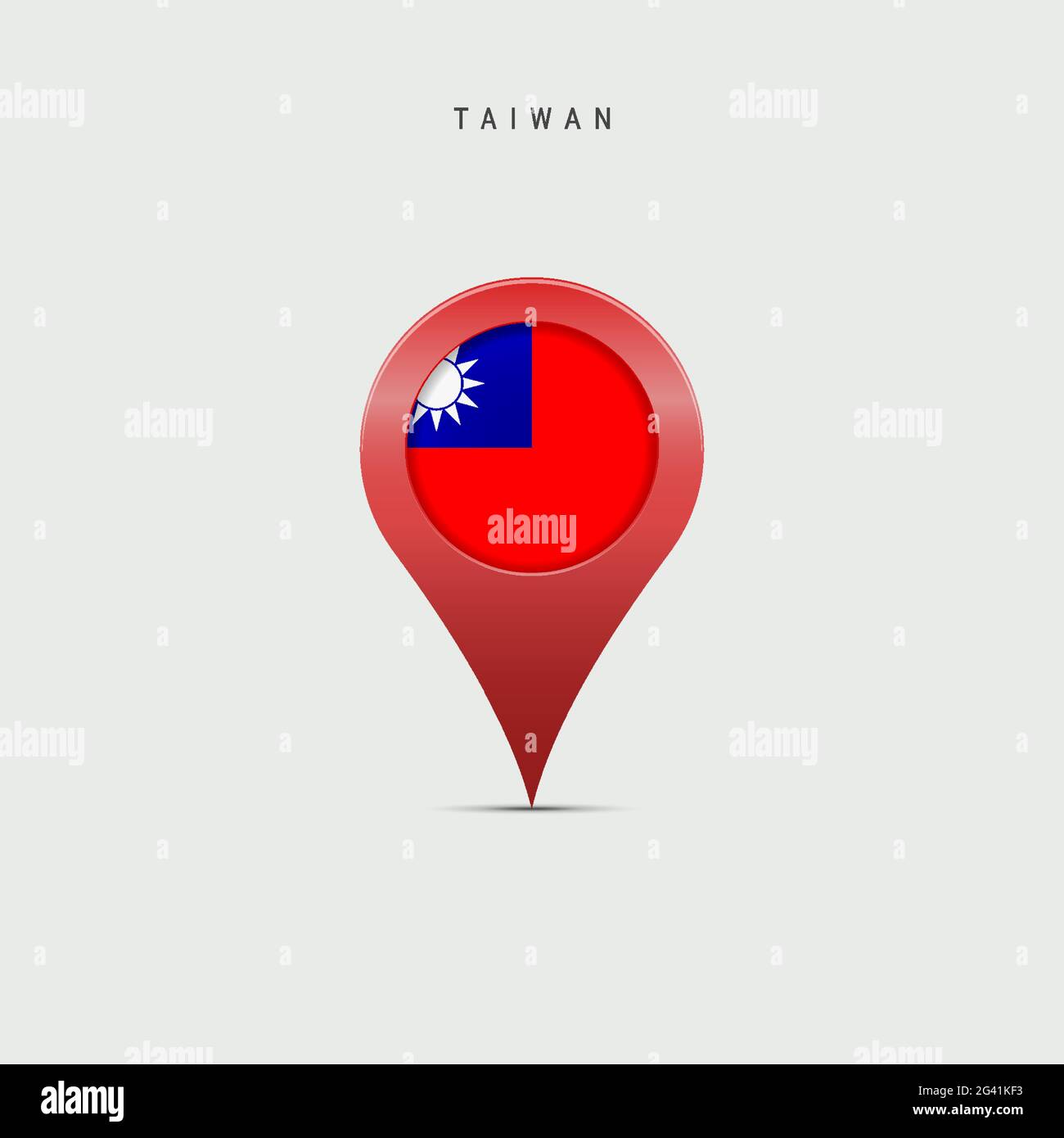 Taiwan map flag Stock Vector Images - Alamy