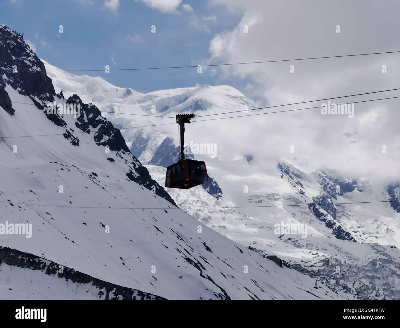 cable car in Chamonix Mont-Blanc France Europe Stock Photo - Alamy