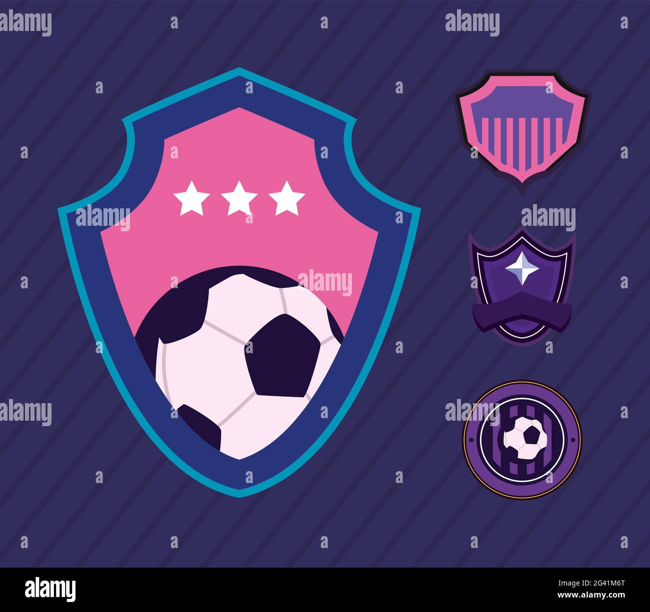 Soccer and football symbol collection Stock Vector Image & Art - Alamy
