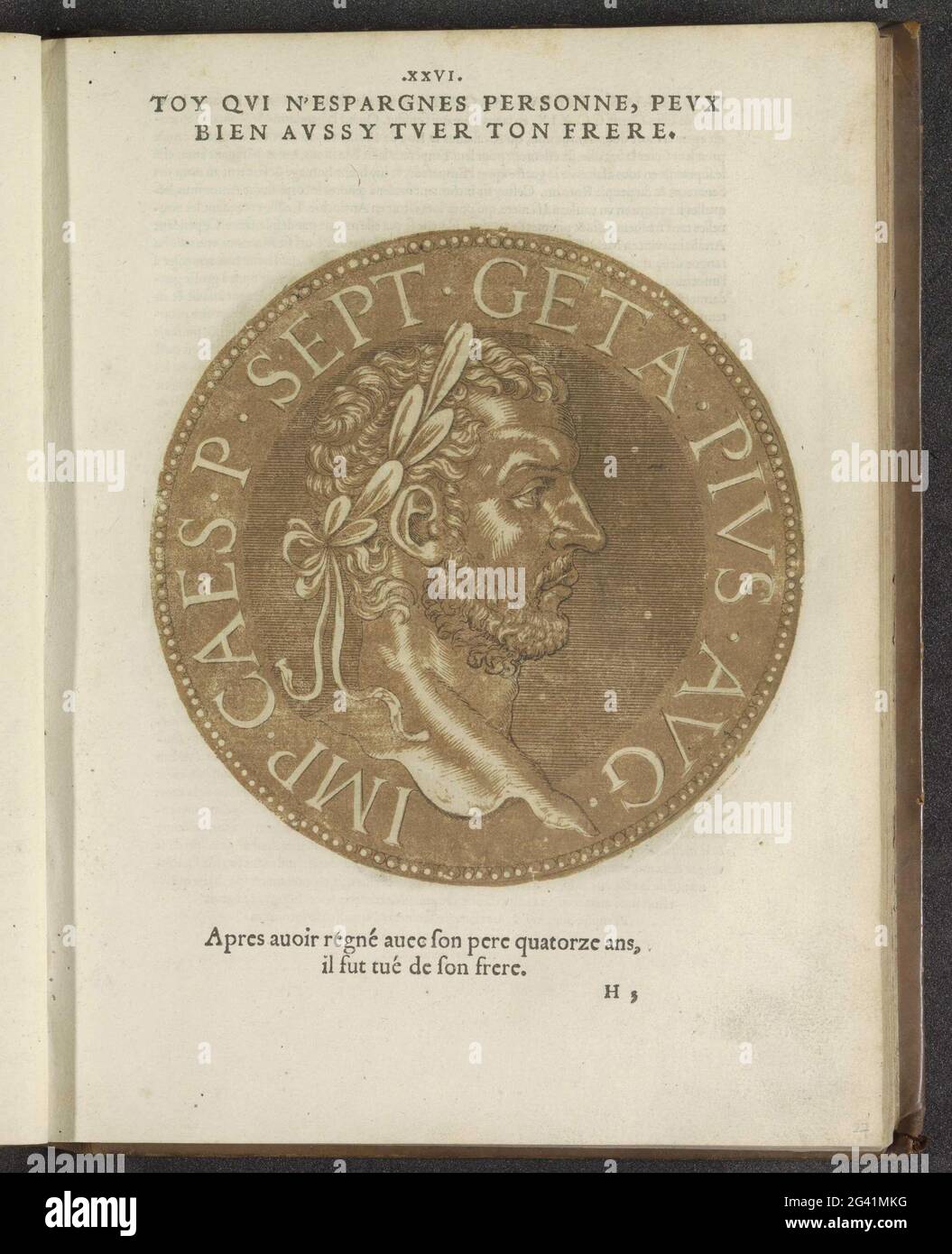 Portrait of emperor geta; Les Images Presque de Tous les Emperurs ...