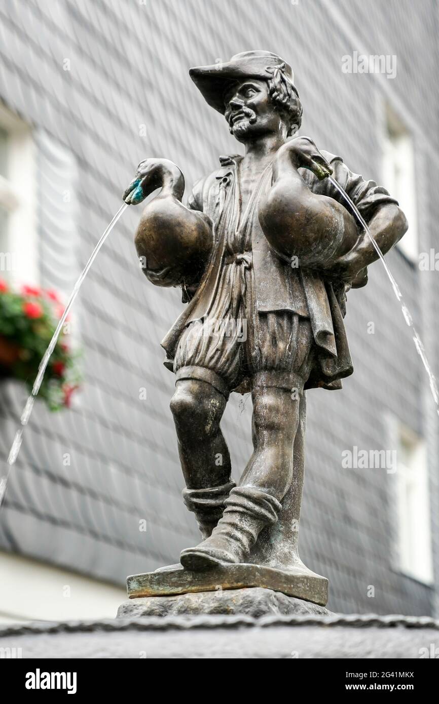 The Goose Man's Fountain in Weimar Stock Photo - Alamy