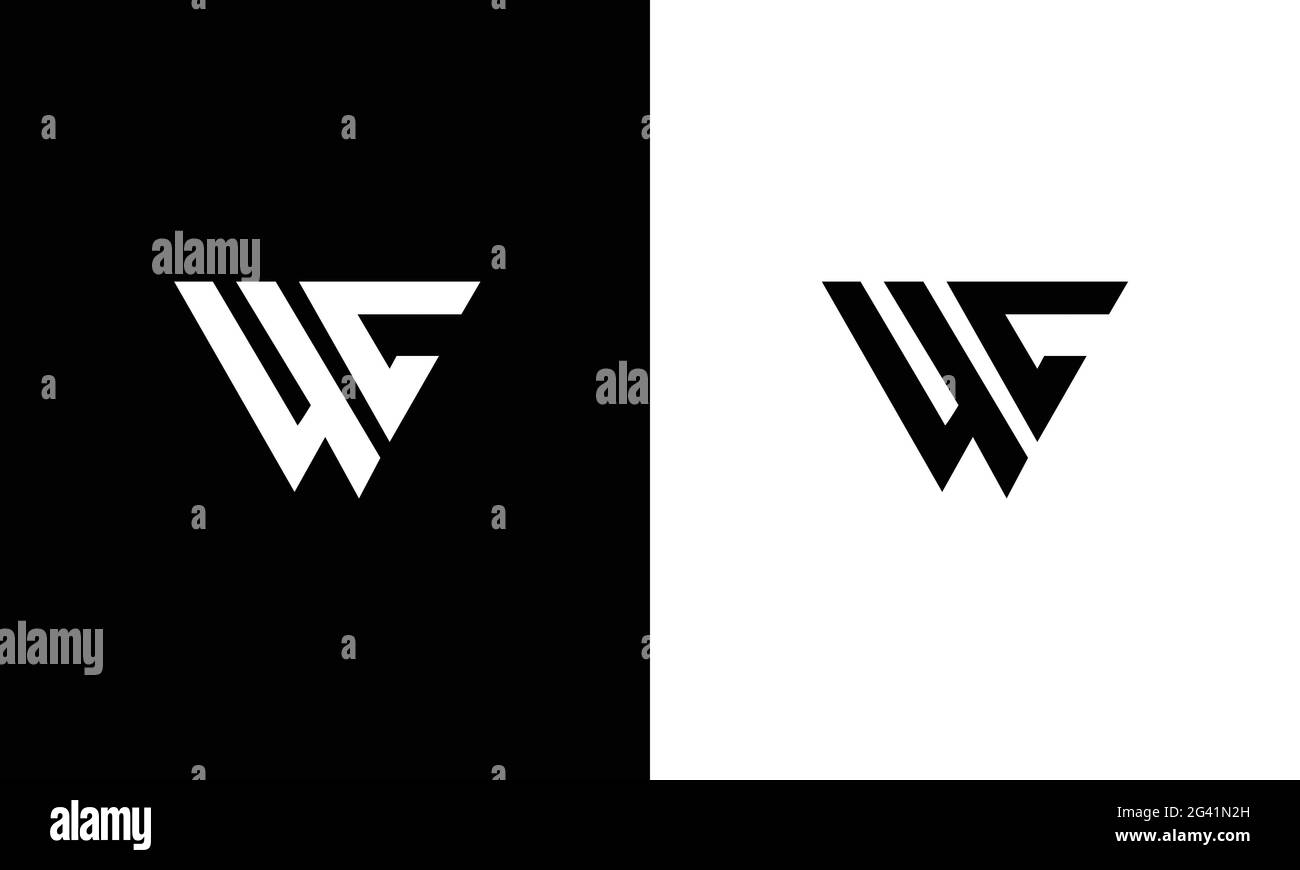 WC logo design vector illustration Stock Vector Image & Art - Alamy