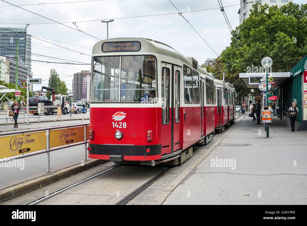 Tram in Vienna Stock Photo - Alamy