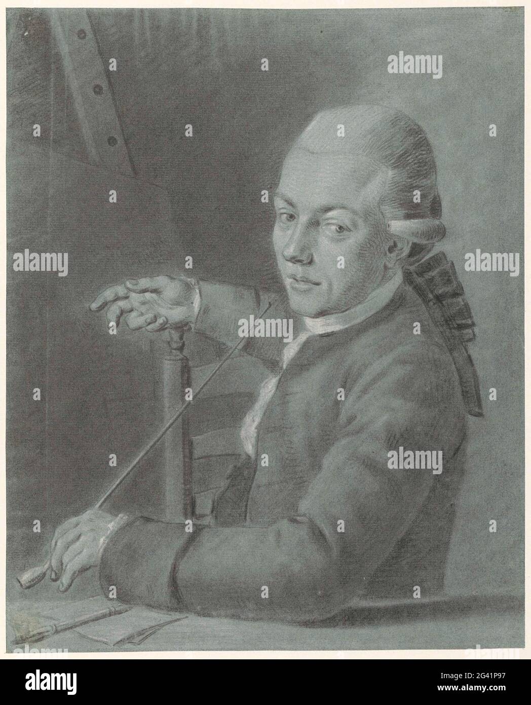 Portrait of the painter Jean Grandjean Stock Photo - Alamy