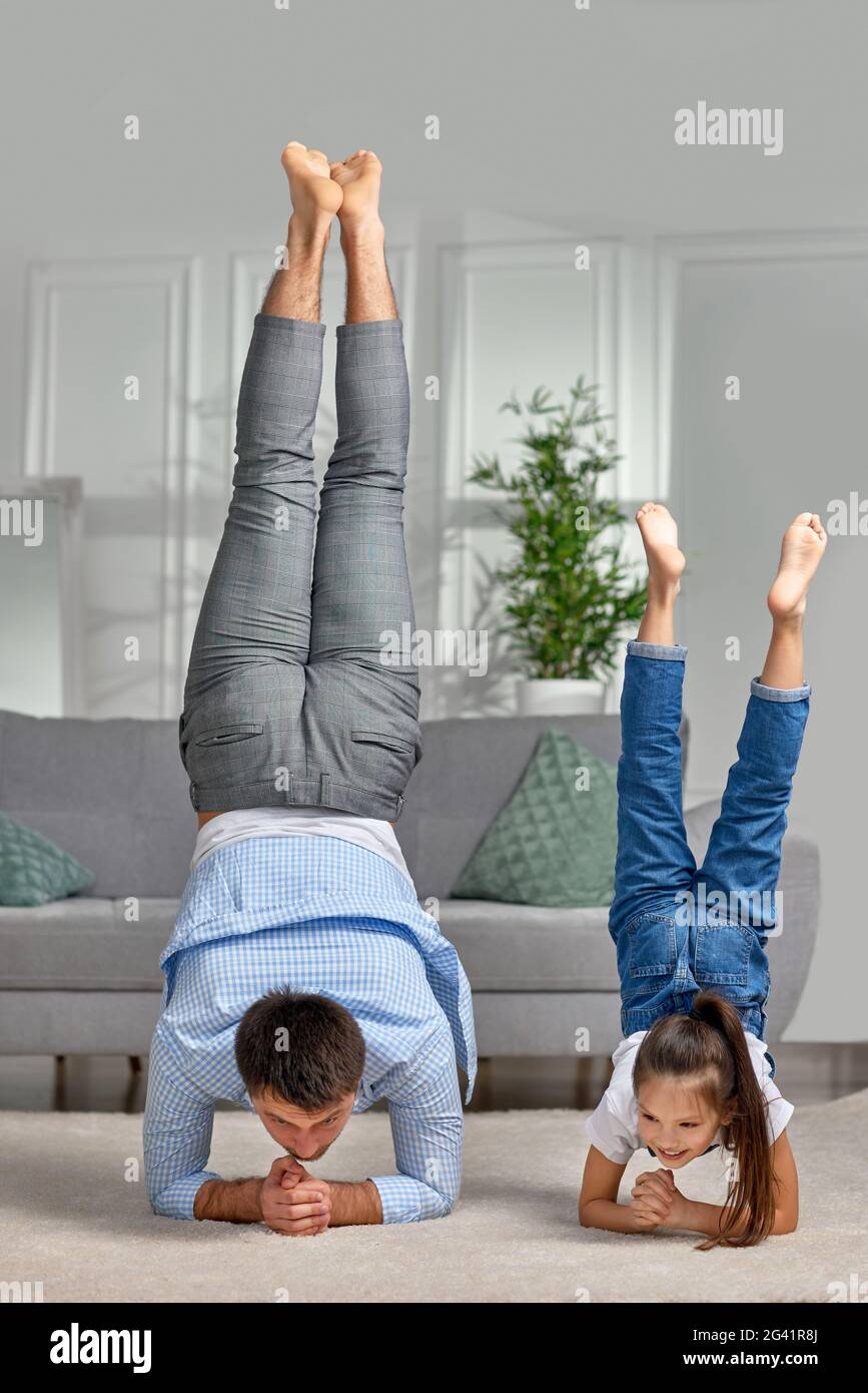 Child Imitate Father High Resolution Stock Photography and Images - Alamy