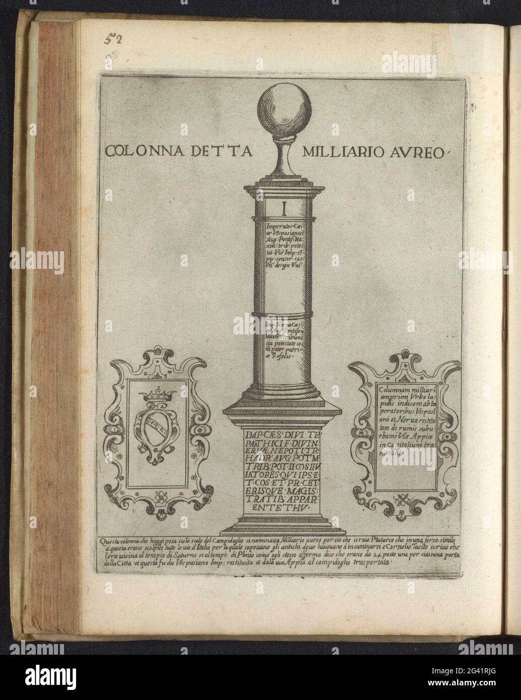 Colonna detta milliario aureo hi-res stock photography and images - Alamy