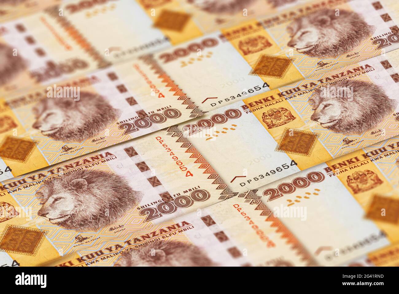 Money of Tanzania. Tanzania shilling bills. TZS banknotes. 2000 ...