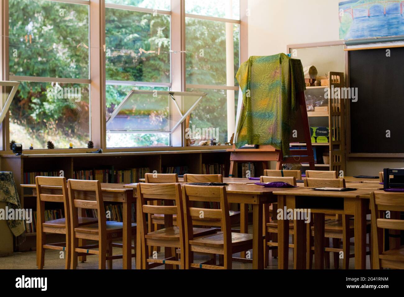 Montessori classroom set up for back to school Stock Photo - Alamy