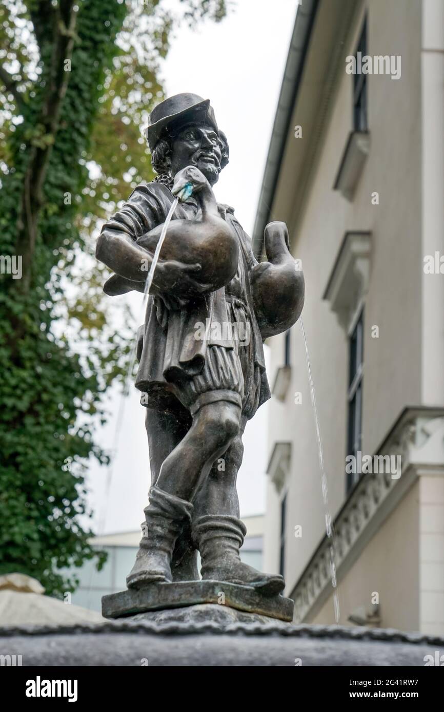 The Goose Man's Fountain in Weimar Stock Photo - Alamy