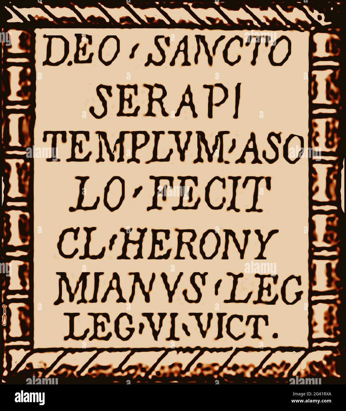 A Roman inscription from York (UK) that commemorates a temple built by ...