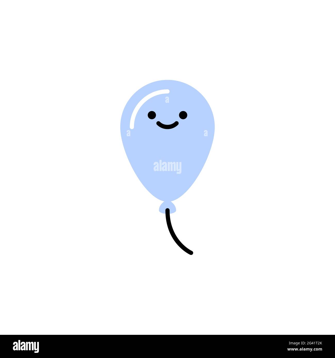 Doodle outline helium balloon Cut Out Stock Images & Pictures - Alamy