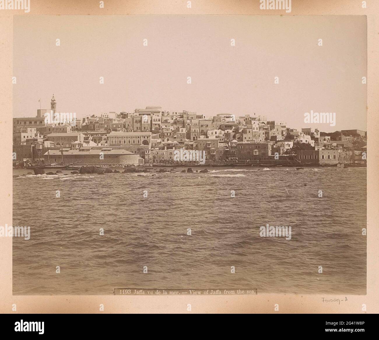 Jaffa, seen from the sea; Jaffa vu de la Mer. - View of Jaffa From The ...