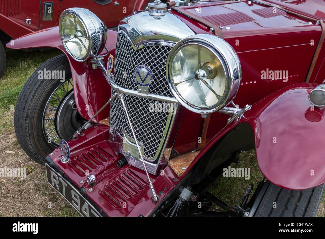 Old Riley Sports Car Stock Photo - Alamy