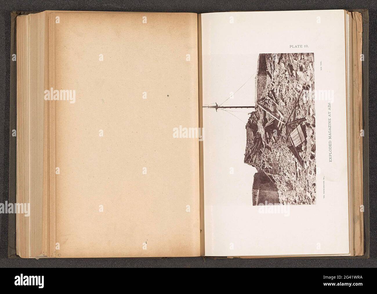 View of the remains of a exploded store of Fort Adda in Alexandria ...