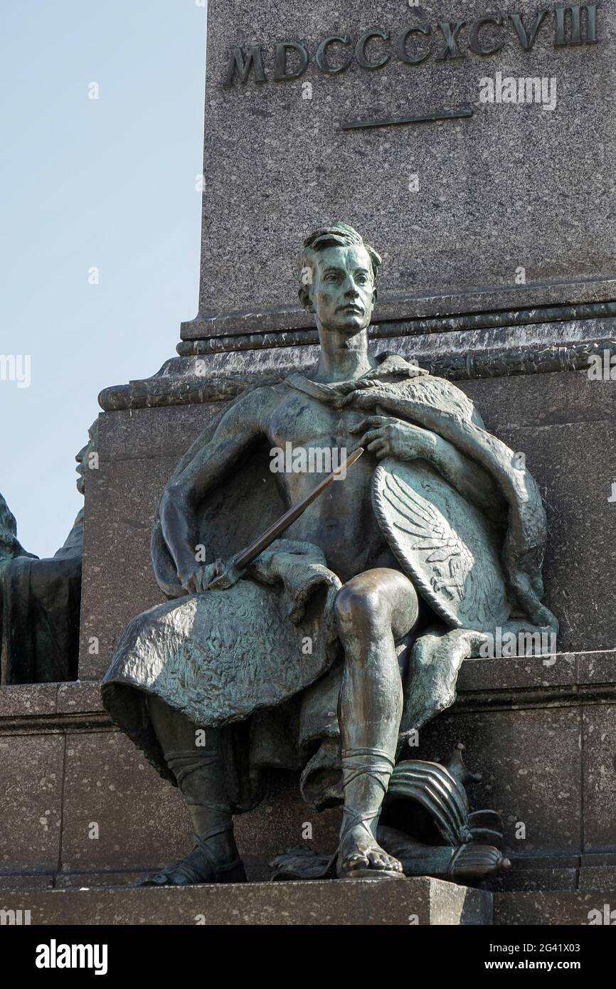 Adam Mickiewicz Monument in Krakow Stock Photo - Alamy