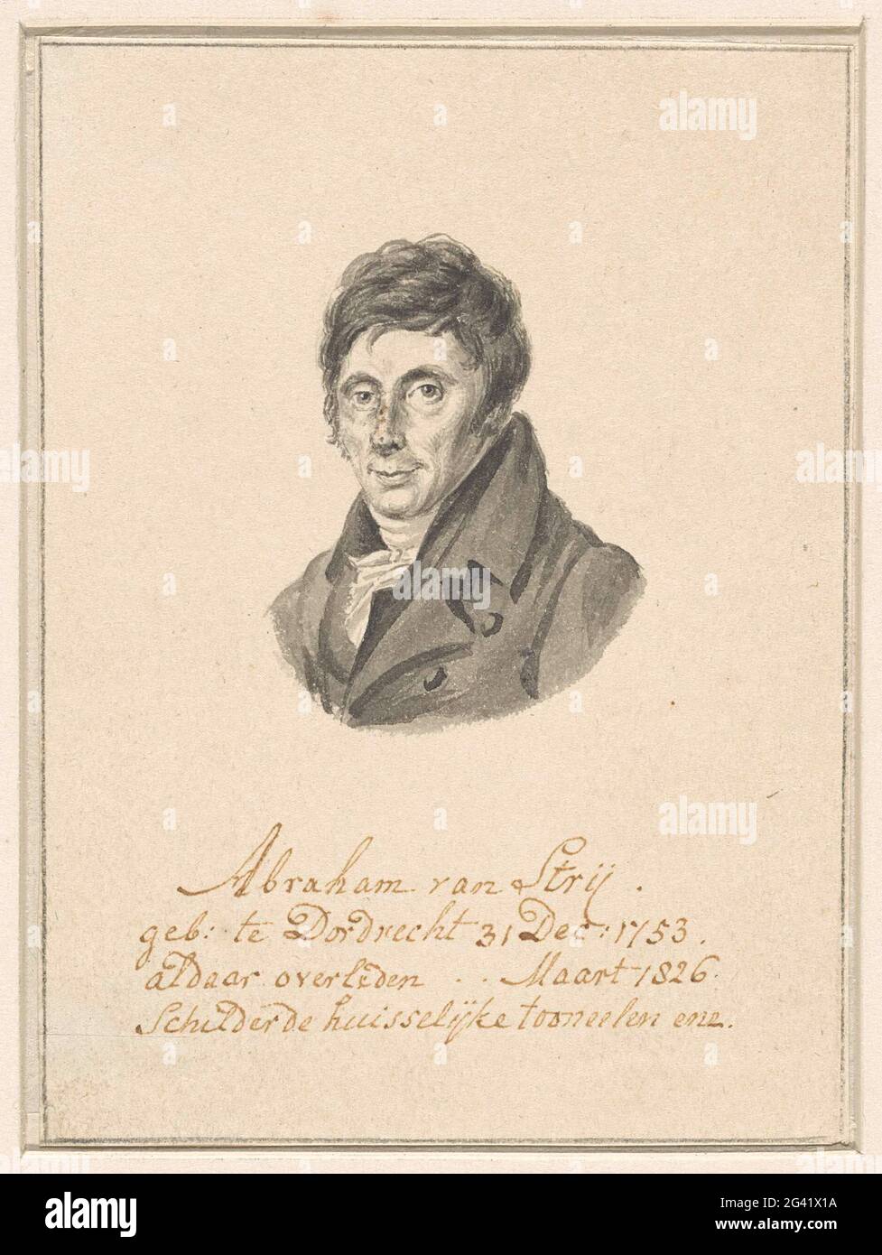 Portrait of Abraham Van Strik Stock Photo - Alamy