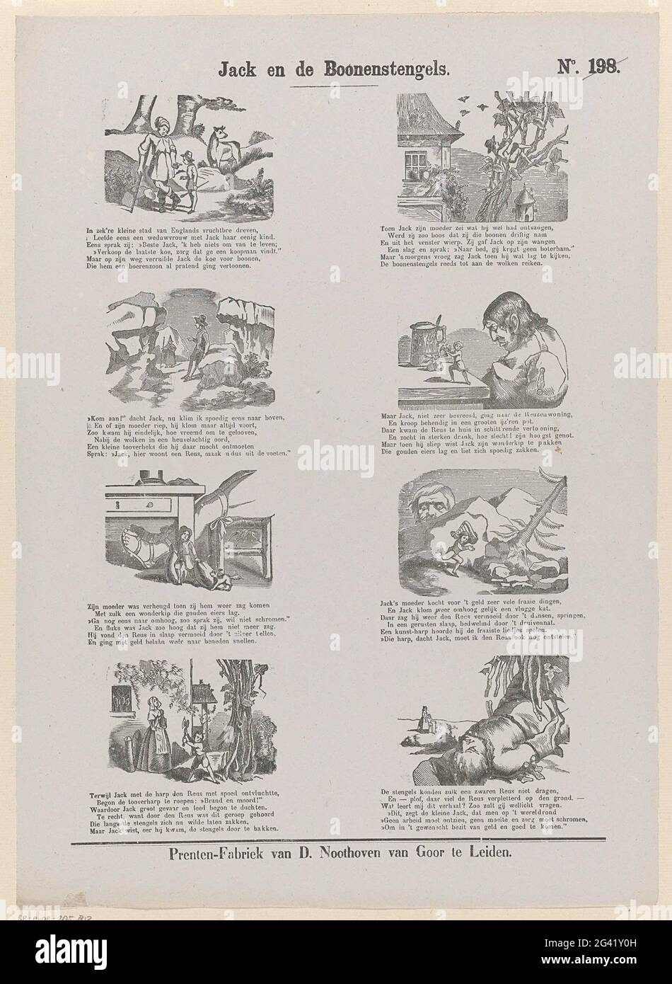 Jack and the Boonenstengels. Leaf with 8 performances from Jaap's fairy ...