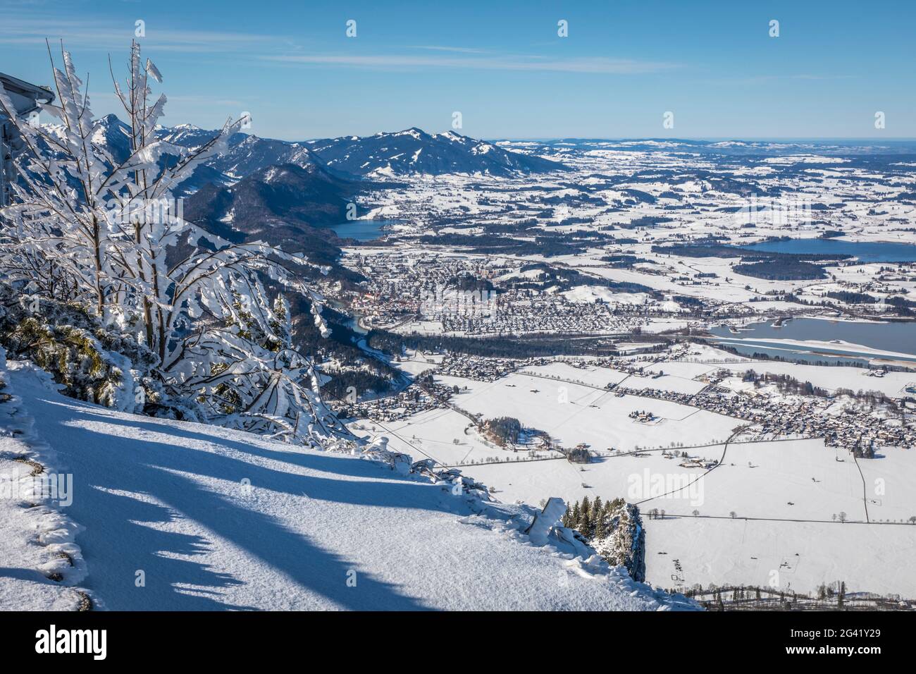 Panorama from lake forggensee hi-res stock photography and images - Alamy