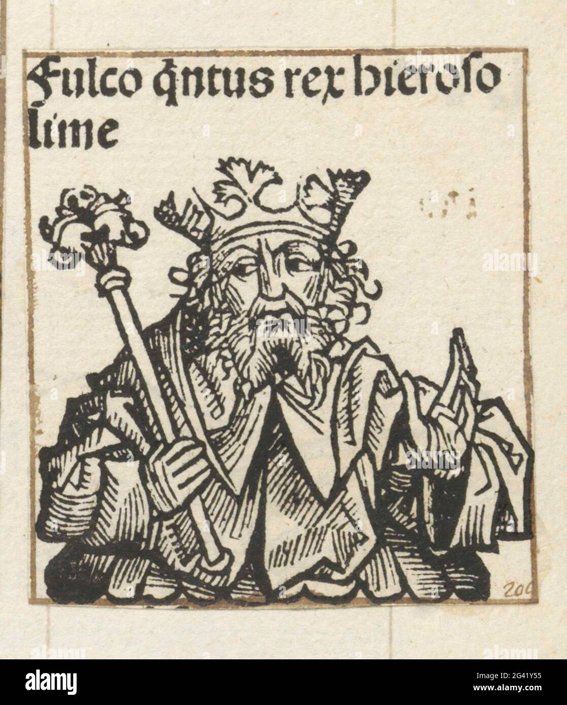 King Fulco V van Anjou; FULCO Q [UI] NTUS REX Hierosolime; Liber ...