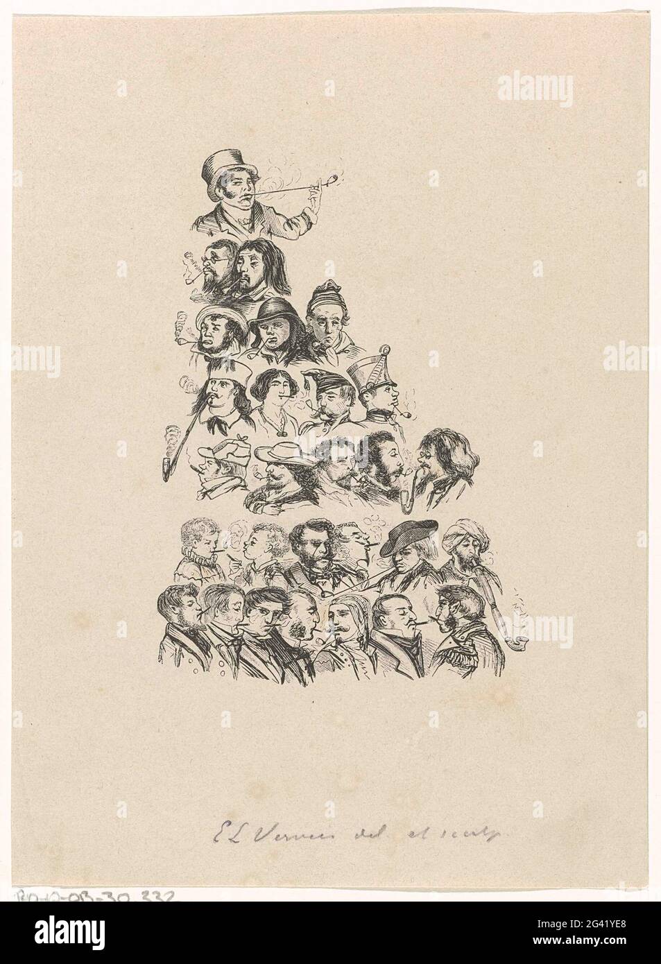 Pyramid of various smoking figures Stock Photo - Alamy